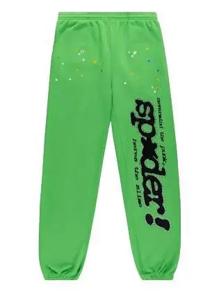 SP5DER Punk V2 Rhinestone Sweatpant - Bright Green