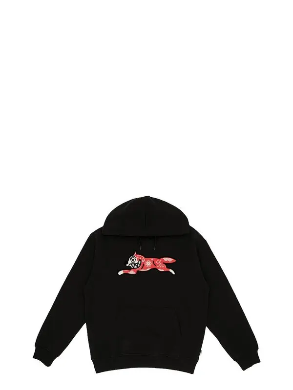 HARVEY NICHOLS Kirigami Running Dog Flock Hoodie - Black