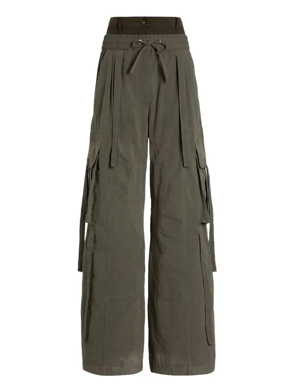 Dolce & Gabbana Cotton Blend Cargo Trousers - Green