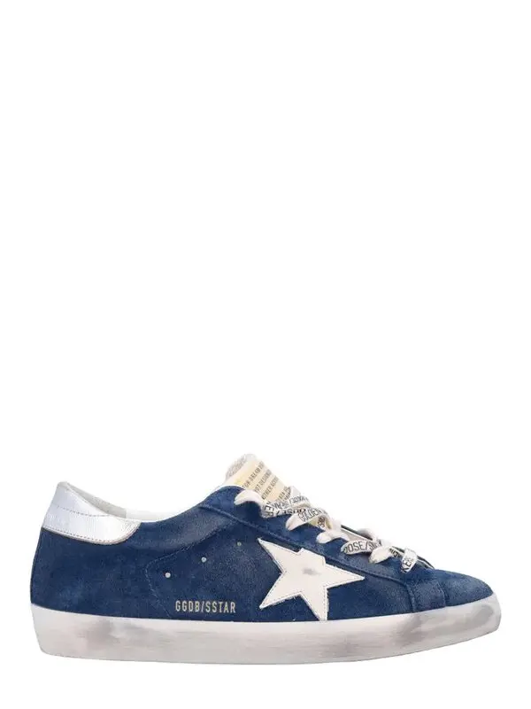 Golden Goose Super-star Sneakers - Aviator Blue Cream Silver