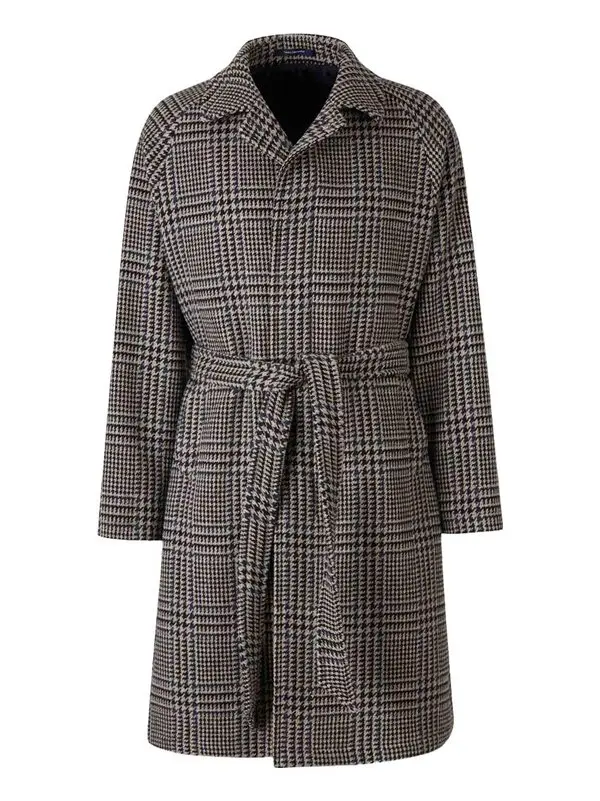 Tagliatore Long Wool And Cashmere Coat - Brown