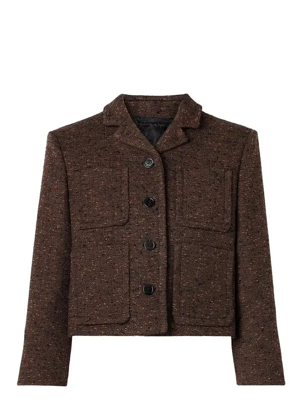 Gucci Wool-blend Bouclé Jacket - Brown