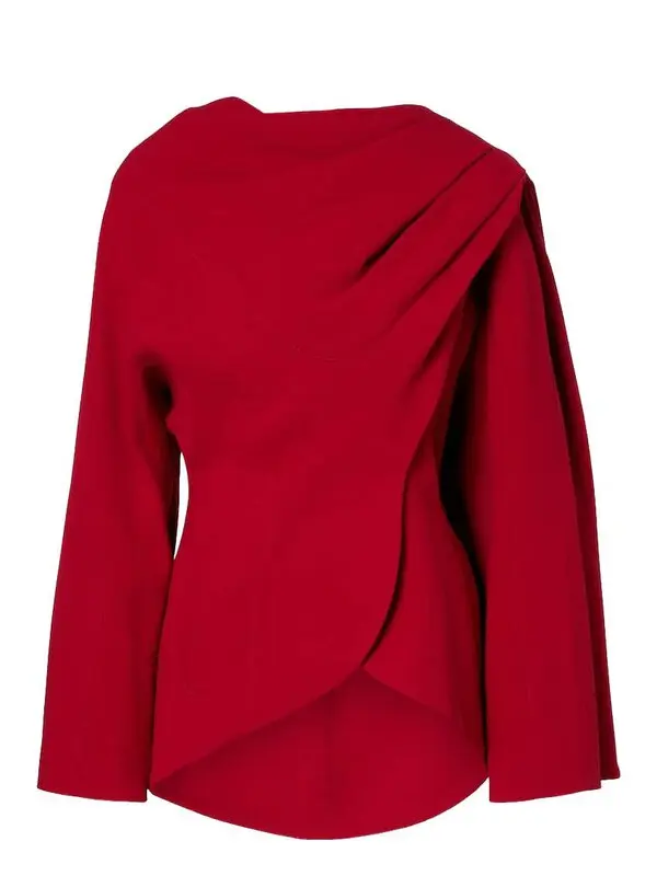 MUGLER Re/edit Chimère Virgin Wool Jacket - Red