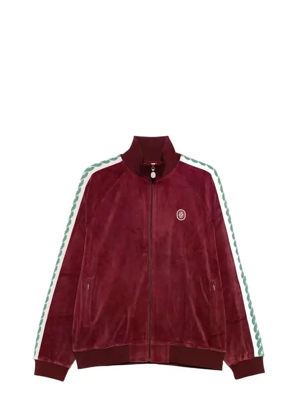 Drole De Monsieur Side-stripe Zip-up Track Jacket - Red