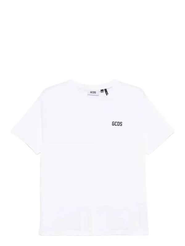 Gcds Low Bond Logo-print T-shirt - White