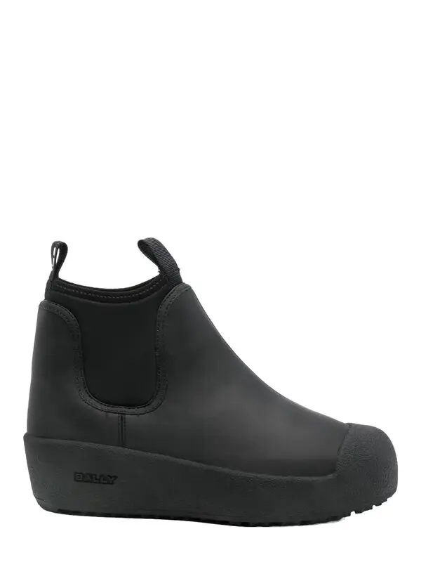Bally Curling Pull-on Chelsea Boots - Black