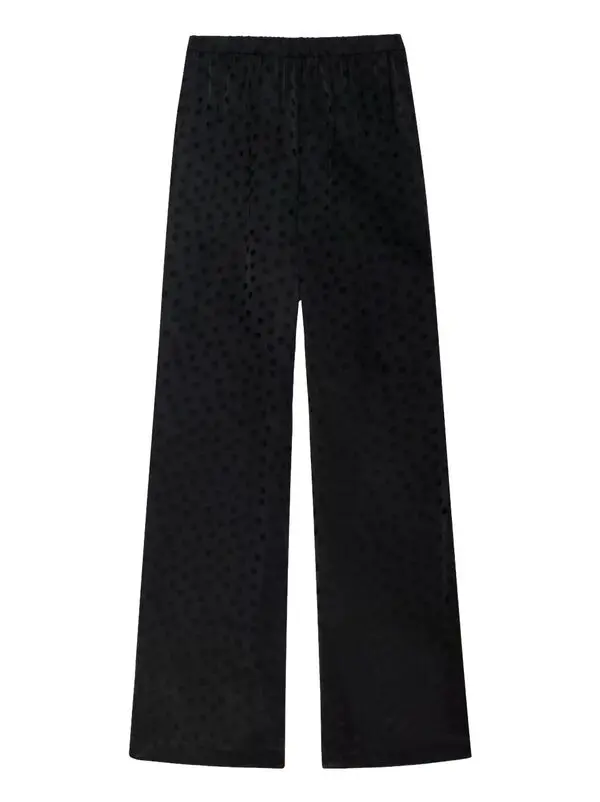 ANINE BING Elain Straight-leg Trousers - Black