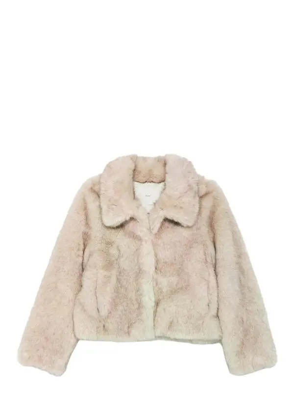 DUNST Faux Fur Jacket - Neutrals