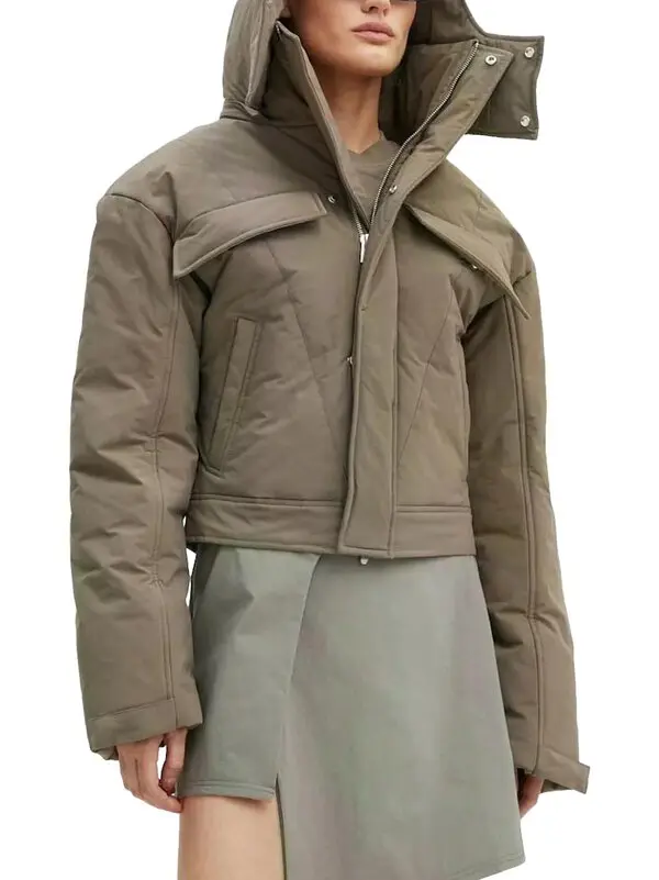 HELIOT EMIL Hooded Puffer Jacket - Green