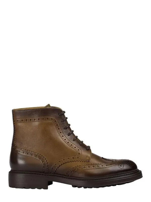 DOUCAL'S Lace-up Leather Boot - Brown
