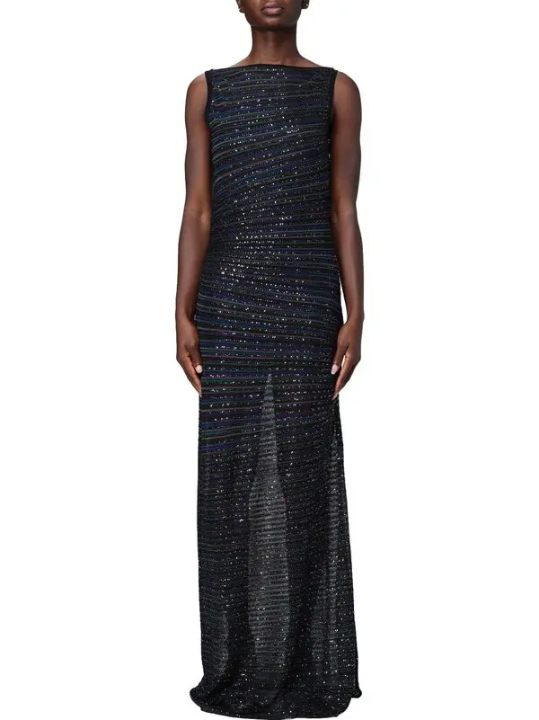 Missoni Sleeveless Striped Gown - Black