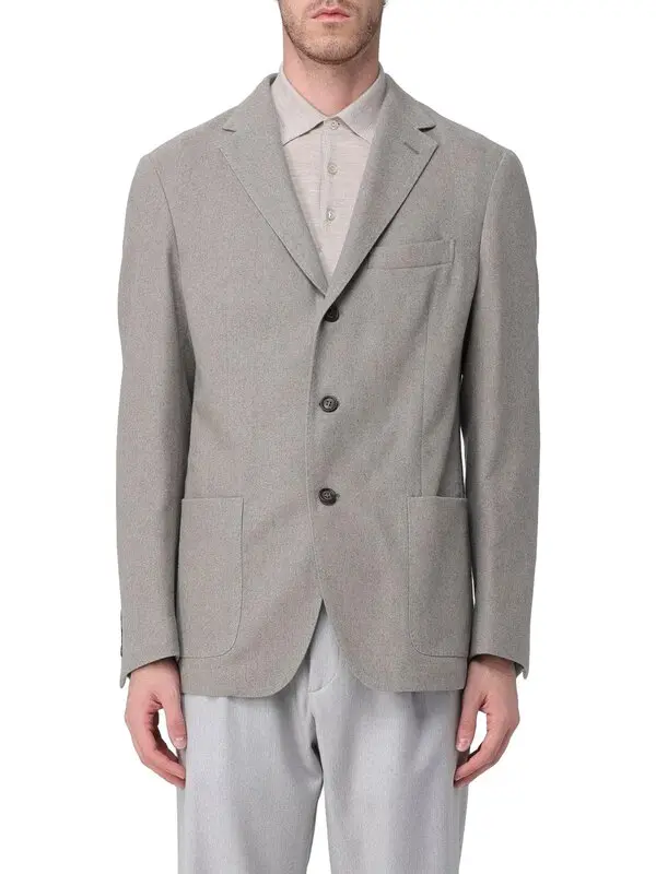 Eleventy Single Breasted Jacket - Beige