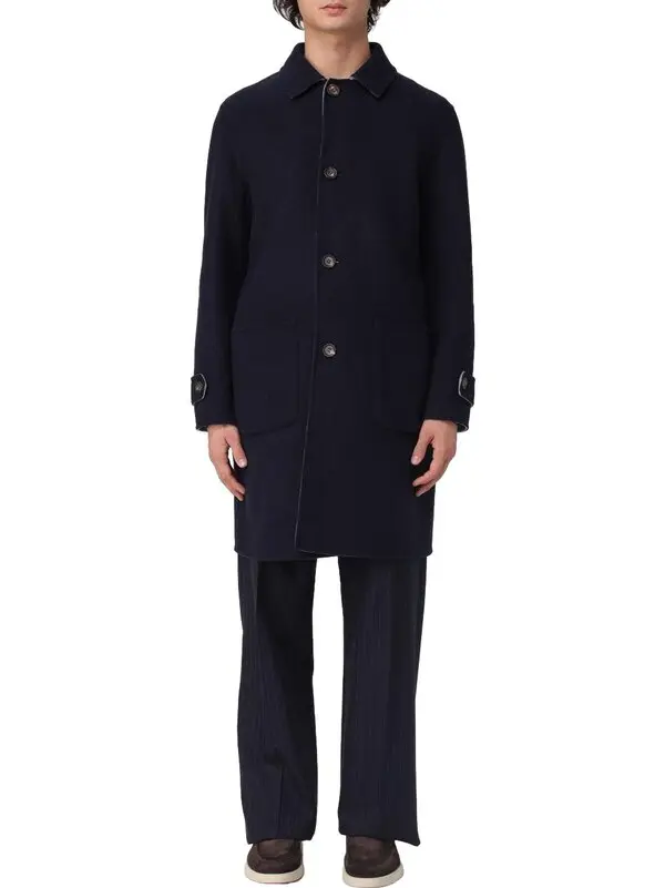 Eleventy Single Breasted Coat - Grey