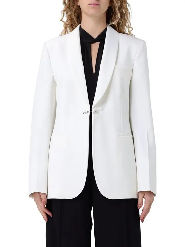 Max Mara Shawl Collar Jacket - White