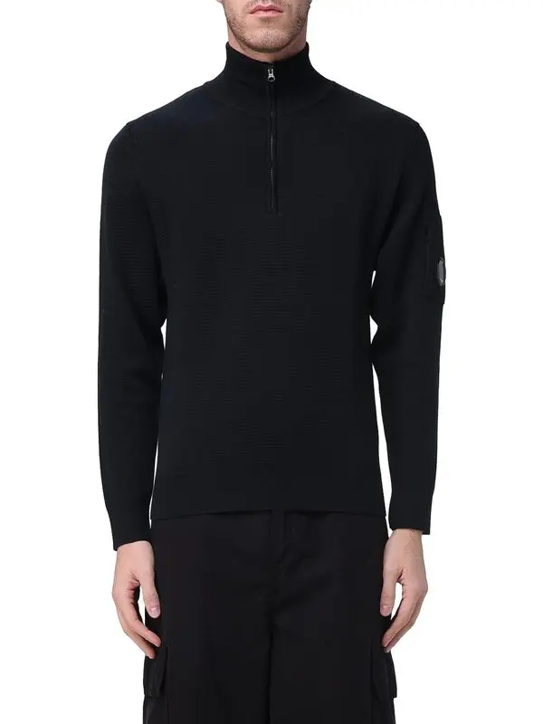 C.P. COMPANY Pullover Sweater - Black