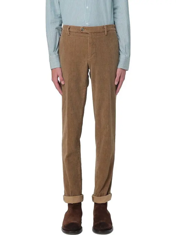 MASON'S Straight Leg Trousers - Camel