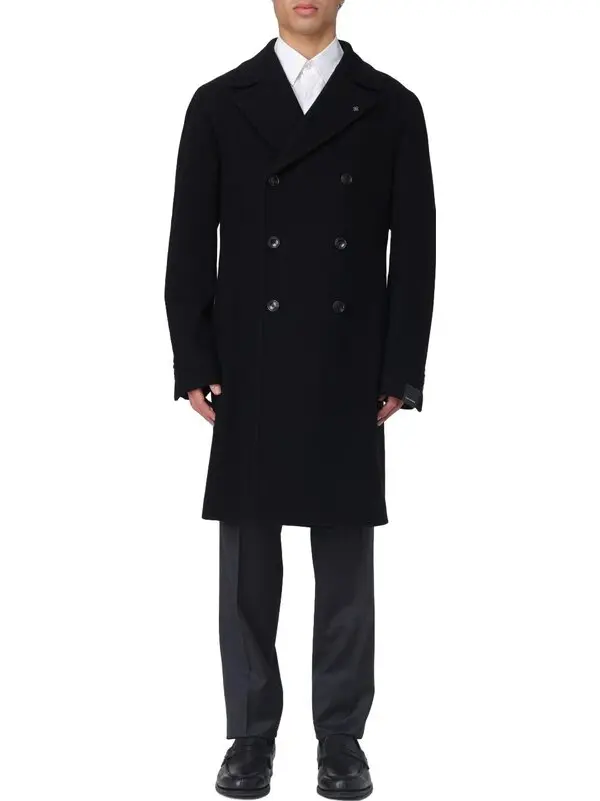 Tagliatore Tailored Double-breasted Coat - Black