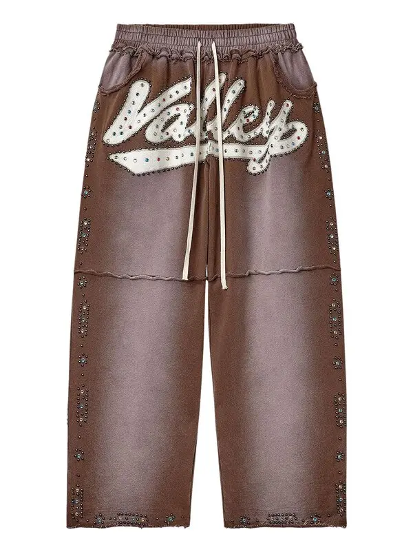 VALE FOREVER Embellished Sweats - Brown