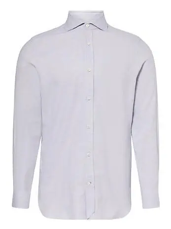 Dunhill Spread-collar Regular-fit Cotton Shirt - Bell Heather