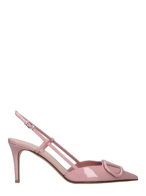 Valentino Garavani Vlogo Signature 80 Slingback Heeled Pumps - Pink