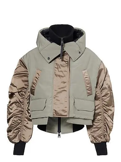 Canada Goose Claremont Woven-down Bomber Jacket - Taupe Grey