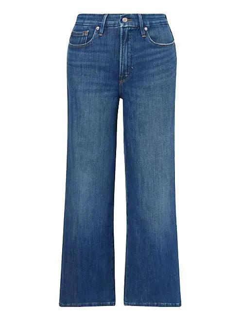 Good American High-rise Crop-leg Jeans - Indigo977