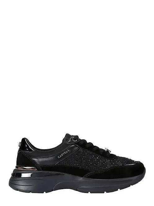 Carvela Suede And Fabric Trainers - Black