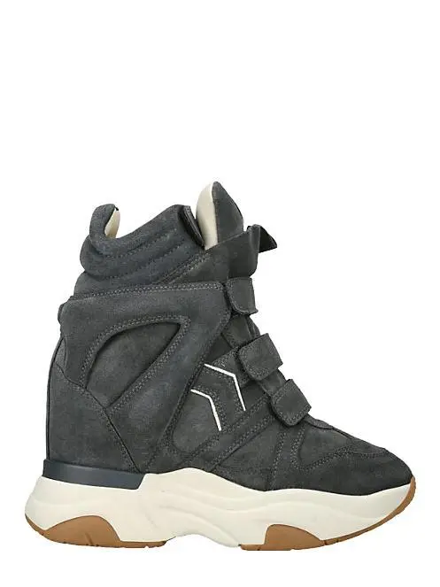 Isabel Marant Balskee Suede High-top Trainers - Grey/dark