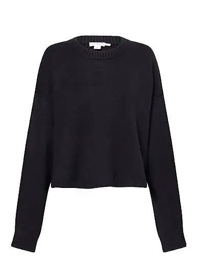 Good American Crew Neck Knit Jumper - Black001