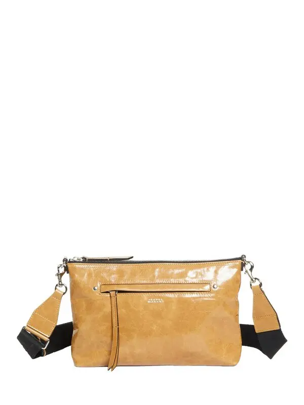 Isabel Marant Nessah Leather Crossbody Bag - Toffee