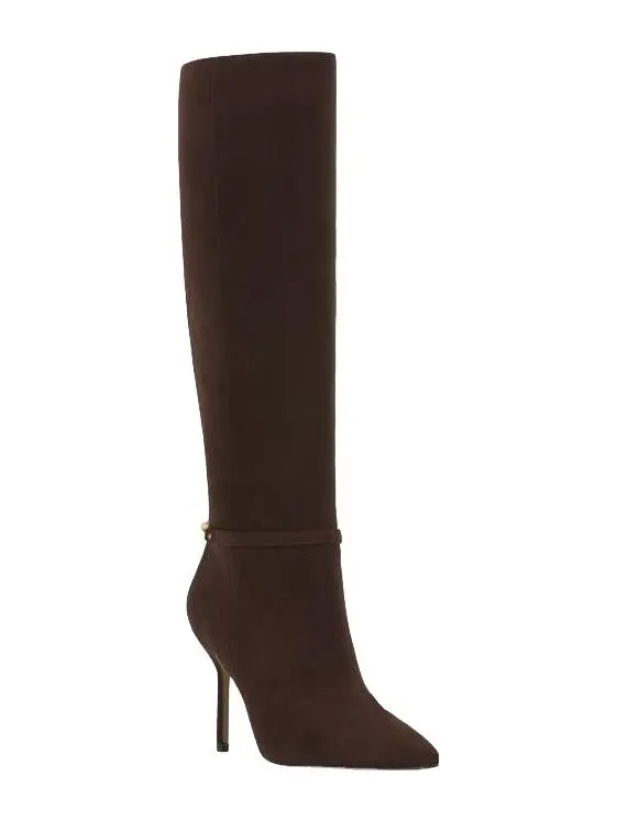 Vince Camuto Mirtha Knee High Boots - Brown Suede