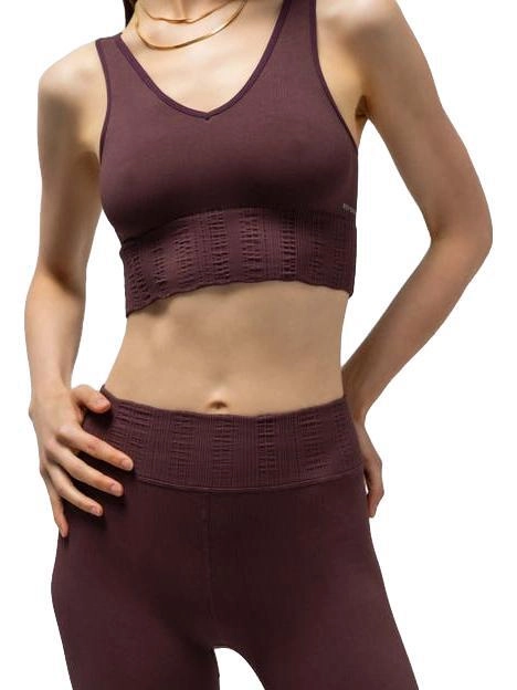 REFORMER The V-neck Sports Bra - Maple