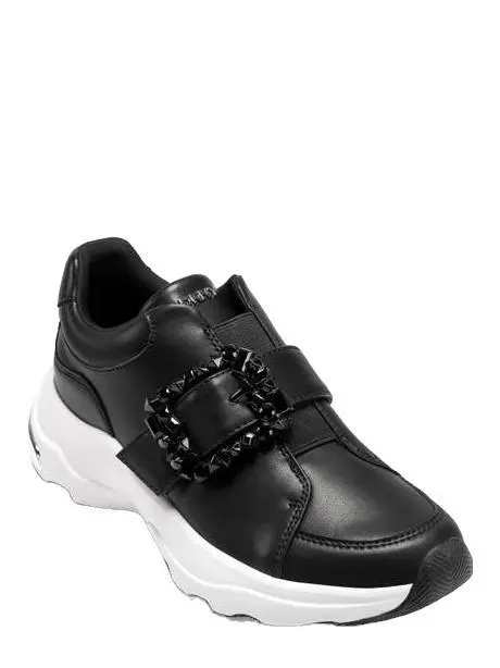 Dkny Jendaya Buckle Sneakers - Black