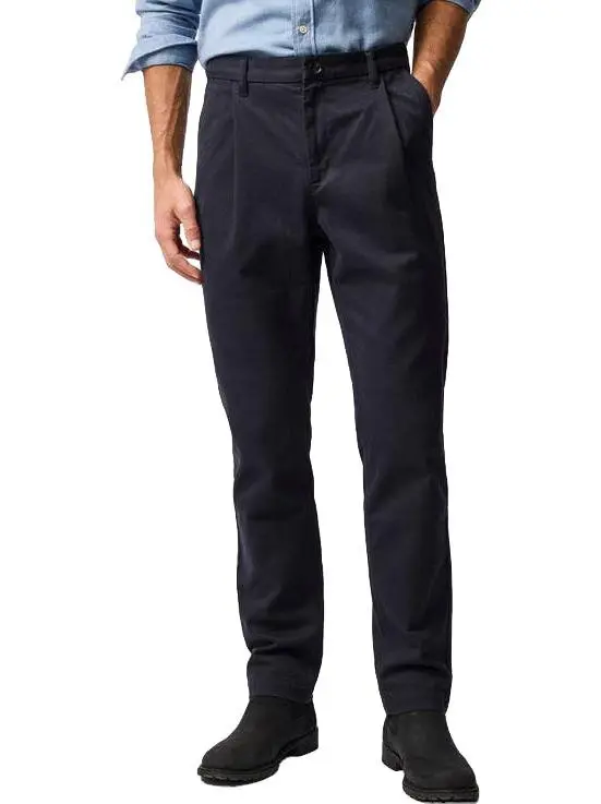 Rodd & Gunn Fielding Pleated Tapered Cotton Twill Chinos - Navy