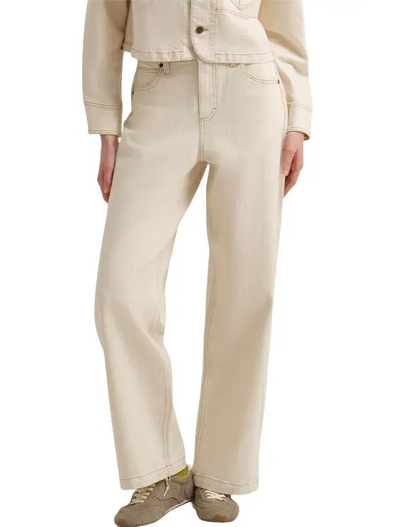 LEEM X Crayola Carpenter Straight Leg Jeans - Ecru