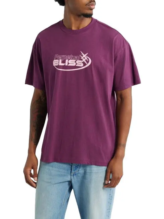 THE FORECAST AGENCY Perpetual Bliss Cotton Graphic T-shirt - Wine