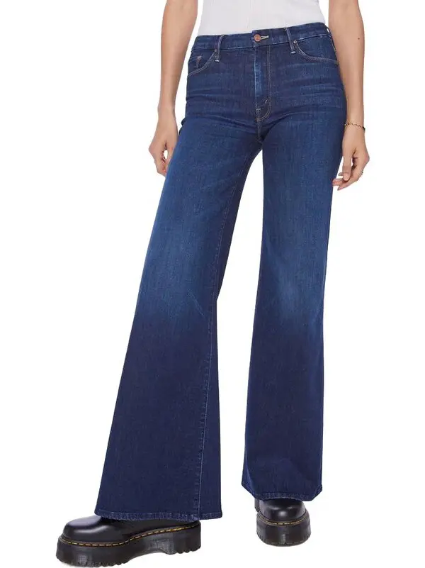 MOTHER The Roller Sneak High-waist Flare Jeans - Off Limits