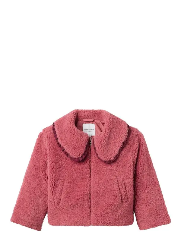 Janie And Jack Zip-up Jacket - Coral