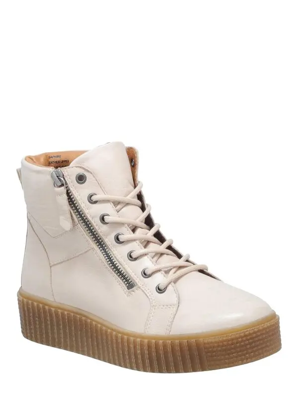 Miz Mooz Saphire Platform Sneakers - Cream