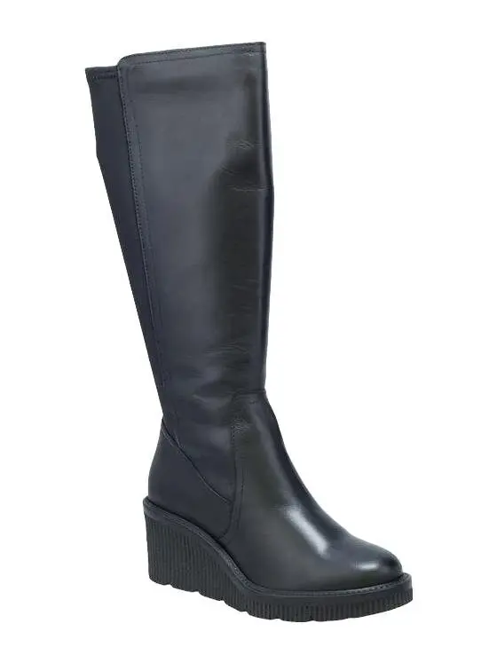 Miz Mooz Adriana Platform Wedge Boot - Black