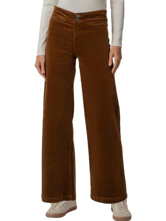Kut From The Kloth Meg Welt Pocket Wide Leg Corduroy Pants - Nutmeg