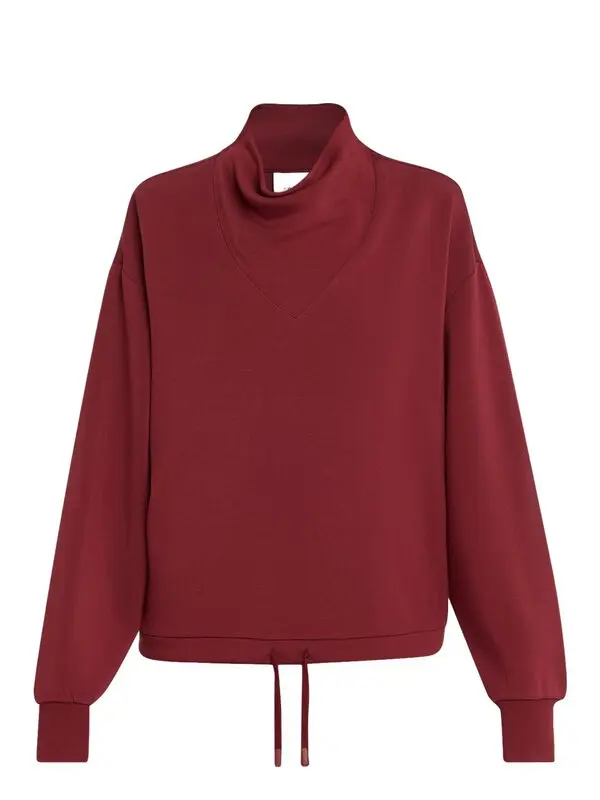 Varley Betsy Turtleneck Sweatshirt - New Maroon