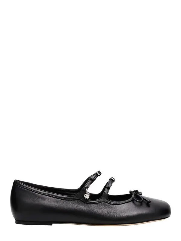 Marc Jacobs The Kiki Leather Ballerina Flats - Black