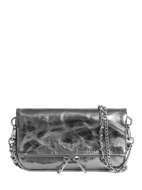Zadig&Voltaire Rock Nano Metal-chain Shoulder Bag - Silver