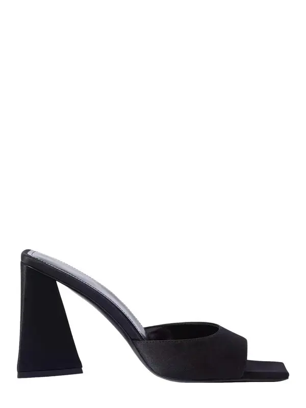 Attico 85mm Mini Devon Square-toe Mules - Black