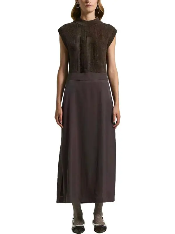 Peserico Sleeveless Dress - Brown