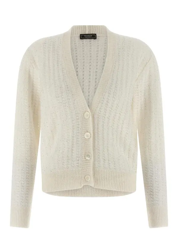 Peserico Tricot Cardigan - White