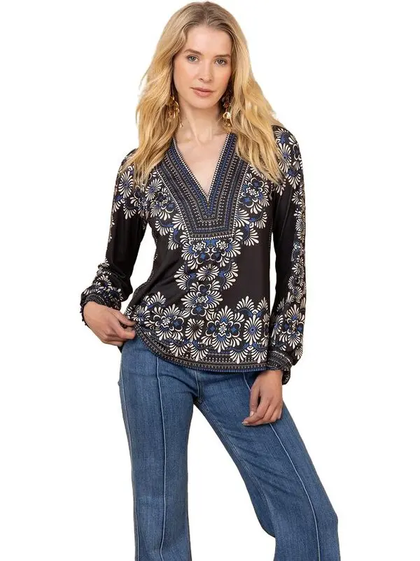 Hale Bob Addisyn Jersey Top - Black