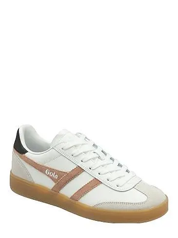 Pink Gola Viper Leather Sneakers - White,ivory