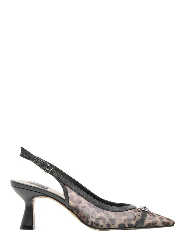 DOLCEVITA Lorine Slingback Heels - Leopard Mesh